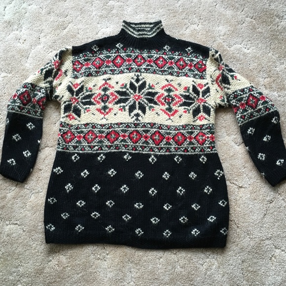 croft & barrow | Sweaters | Hand Knit Croft Barrow Nordic Fair Isle ...
